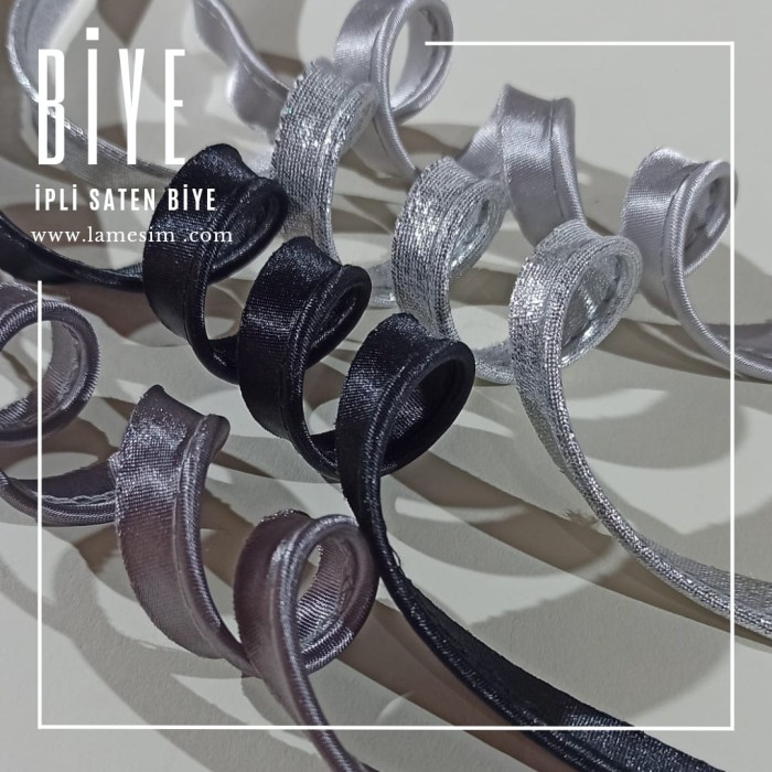 Fitilli Saten Biye - Fitilli Saten Biye Siyah
